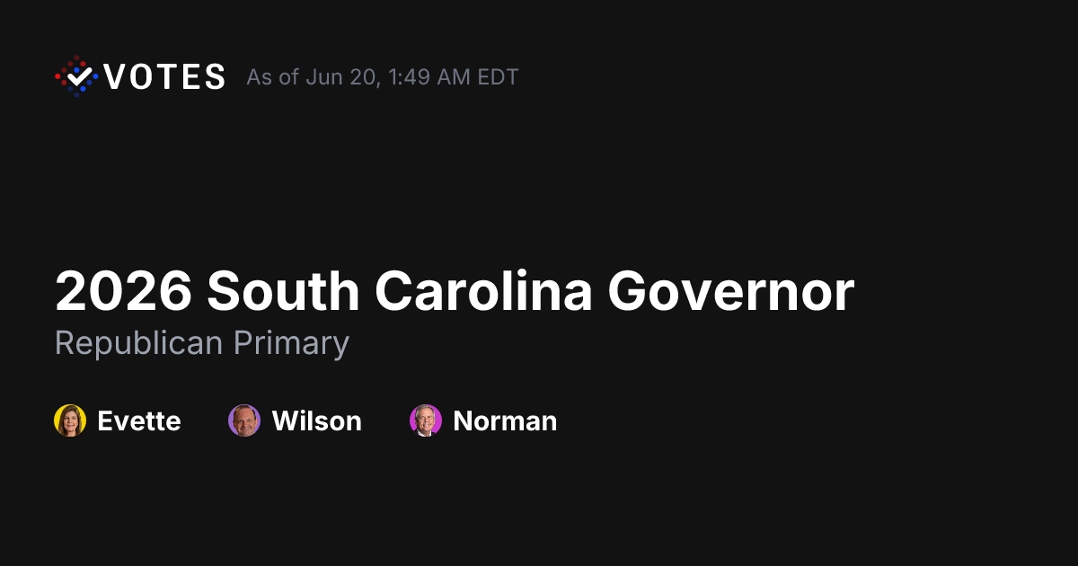 2026 South Carolina Governor Polling